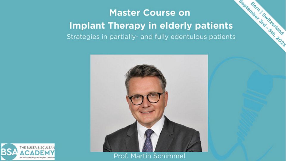 Master Course on Implant Therapy in elderly patients