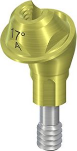NC Screw-retained Abutment, angled 17°, Ø 4.6mm, GH 2.5mm, type A, TAN ...