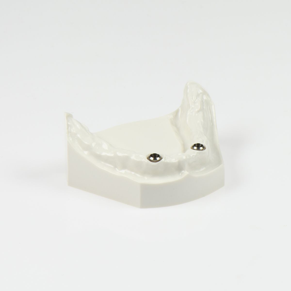 Lab model lower jaw, edentulous, white | Straumann Group - Straumann 대한민국