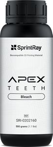 SprintRay APEX Teeth - Bleach - 500g | Straumann Group - Straumann USA