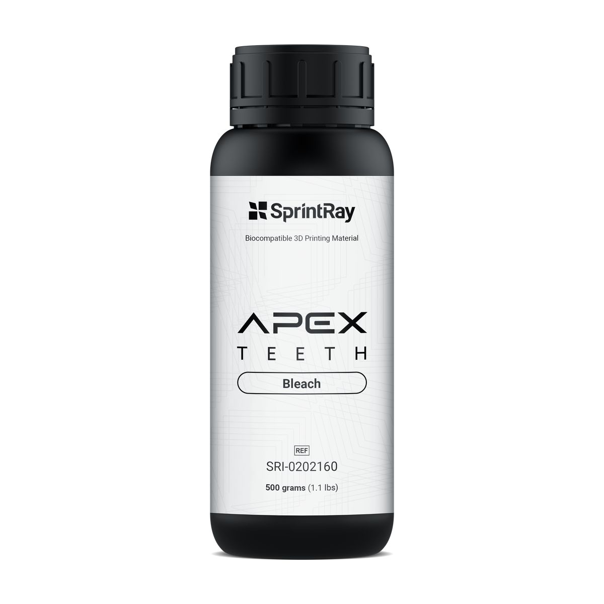 SprintRay APEX Teeth - Bleach - 500g | Straumann Group - Straumann USA